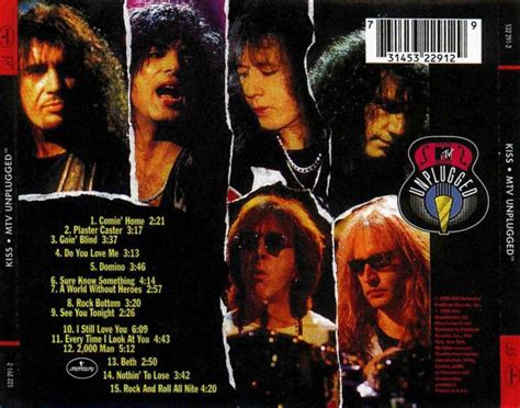 Car Tula Trasera De Kiss Mtv Unplugged Portada