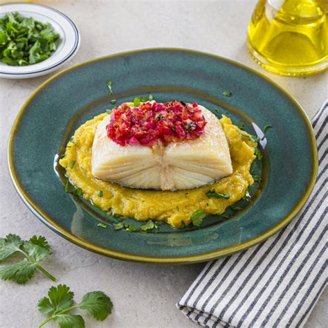 Bacalhau No Forno Cebola Roxa Coentros E Gengibre Pescanova