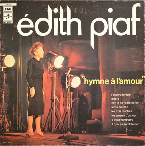 Édith Piaf Hymne À L amour 1978 Vinyl Discogs