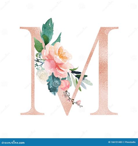 Free Floral Letter M Svg Svg Png Eps Dxf File