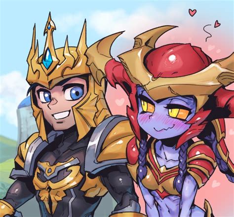 Shyvana And Jarvan Iv League Of Legends Drawn By Phantom Ix Row