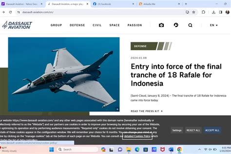 Keren Indonesia Siap Terima Jet Tempur Rafale Produk Daassault