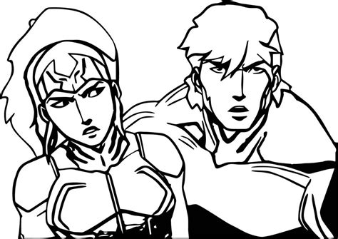 Justice League Man Woman Coloring Page Wecoloringpage