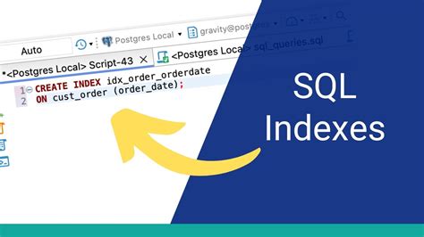 SQL Indexes Definition Examples And Tips YouTube