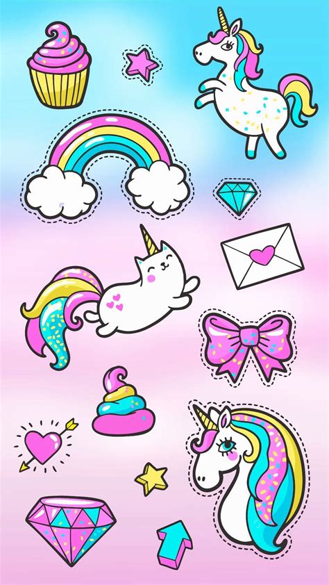 Super Cute Kawaii Unicorn Wallpapers Wallpaper Cave