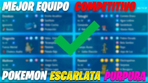 El Mejor Equipo Competitivo De Pokemon Escarlata Y Pokemon Purpura