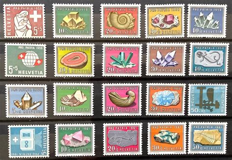 1958 61 Pro Patria Mineralien Komp Sätze Kaufen auf Ricardo