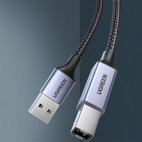 Kabel Ugreen USB USB Typ B Do Drukarki 480 Mbps 5 M Czarny