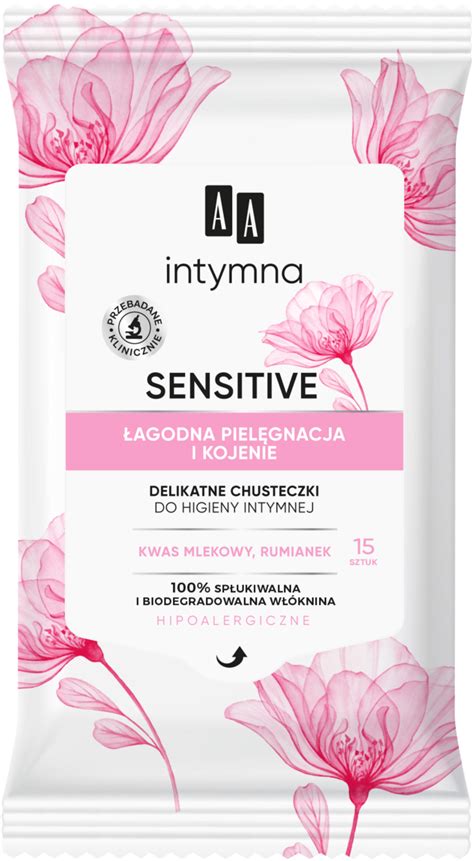 AA Intymna Sensitive Chusteczki Do Higieny Intymnej Sensitive