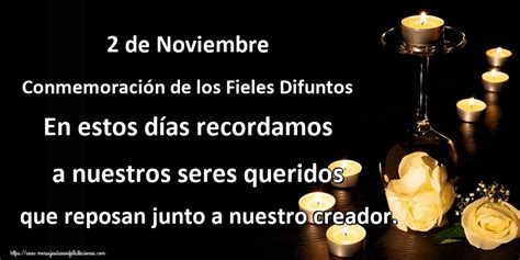 Felicitaciones de Conmemoración de los Difuntos 2 Noviembre