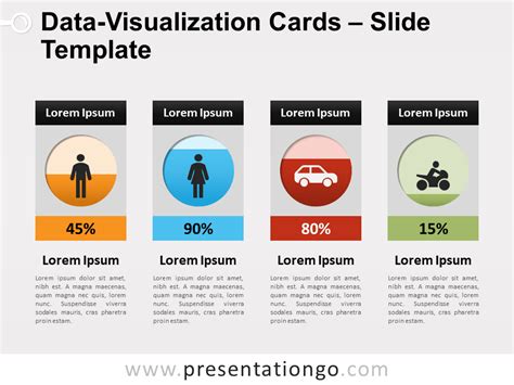 Data Visualization Cards For Powerpoint And Google Slides Riset