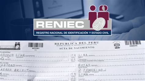 Cómo ver mi acta de nacimiento por internet gratis en Perú Portal