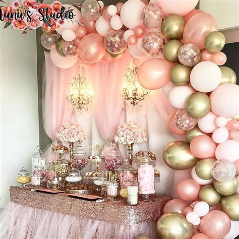 Blush Pink Rose Gold Balloon Garland Kit Ballon Arch Kit Etsy