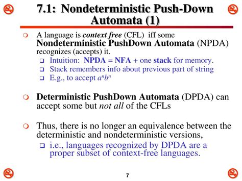 ppt chapter 7 pushdown automata powerpoint presentation free download id 3389548