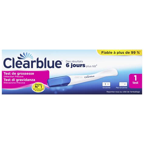 Test de Grossesse Détection Précoce 6 jours avant Clearblue