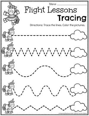 Unicorn Worksheets For Preschool Planning Playtime