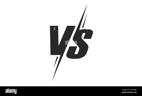 Versus Logo Vs Letters For Sports Fight Competition Battle Match