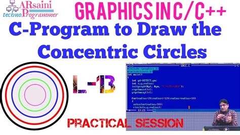 c program to draw concentric circles in graphics how to draw concentric circles in graphics