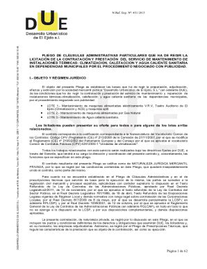 Completable En línea PLIEGO DE PRESCRIPCIONES TECNICAS PARA LA Fax