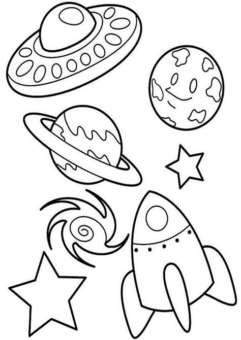 Free Easy To Print Space Coloring Pages Tulamama