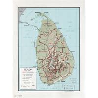Detailed Old Map Of Ceylon Sri Lanka Sri Lanka Asia