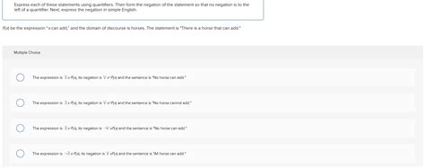 solved express each of these statements using quantifiers