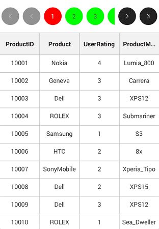 Paging In Xamarin DataGrid Control Syncfusion
