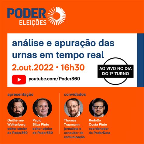 Ao vivo Poder360 faz live apuração e análises das eleições