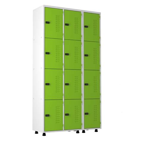 Armário Roupeiro Aço 12 portas Academia Guarda Volume Organizador