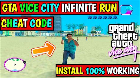 Gta Vice City Infinite Run Cheat Code Gta Vice City Best Cheats Pc