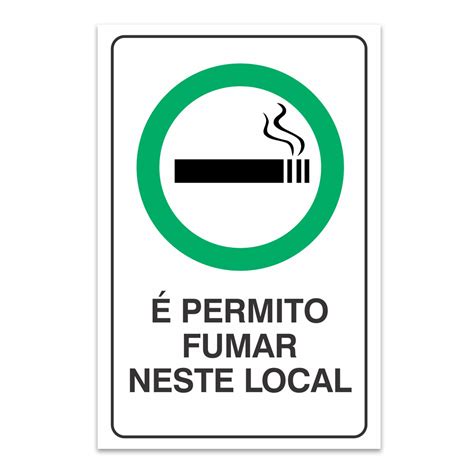 Adesivo Permitido Fumar Neste Local Cm Sinalplast Placas De