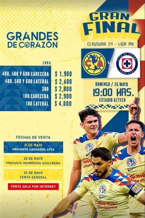 Cuándo salen los boletos para América vs Cruz Azul Precios para la