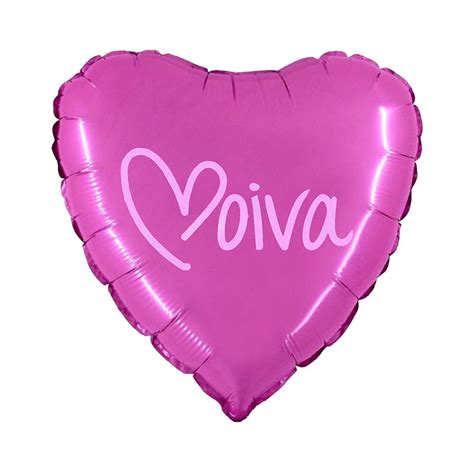 Balão Foil Coração Noiva Rosa 45cm FestasParty