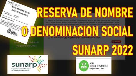 RESERVA DE NOMBRE O DENOMINACION SOCIAL SOLICITALO Y SEPARA POR EL