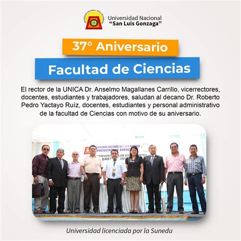 37 Aniversario De La Facultad De Ciencias Noticias UNICA