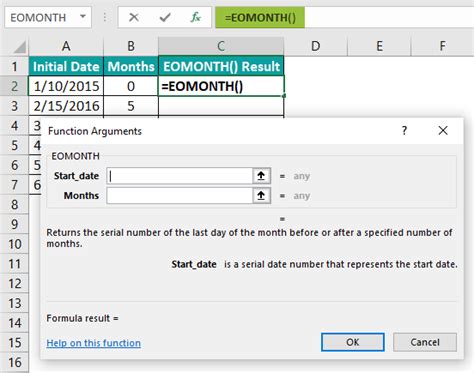 eomonth in excel function examples how to use