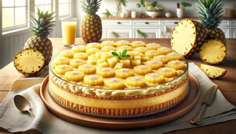Cómo preparar tarta de piña sin utilizar horno