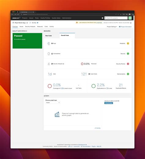 frontend code analysis with sonarqube