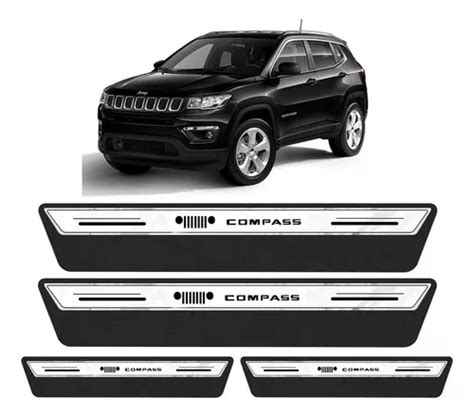 Soleira Protetor Porta Platinum Jeep Compass 2017 2018 2019
