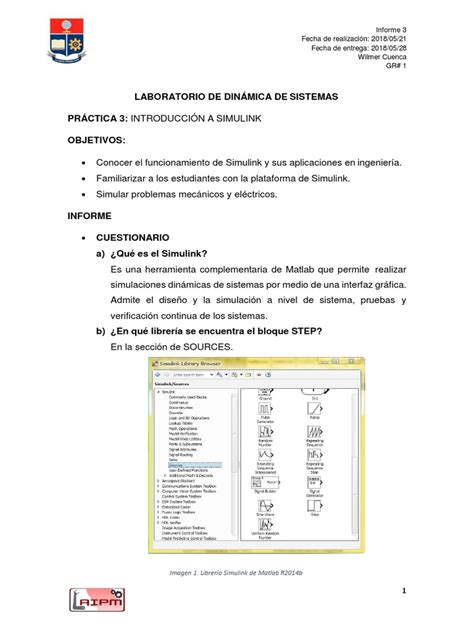 dinámica de sistemas introducción a simulink pdf matlab biblioteca informática