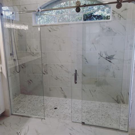 Barn Style Glass Shower Doors Builders Glass Of Bonita Inc