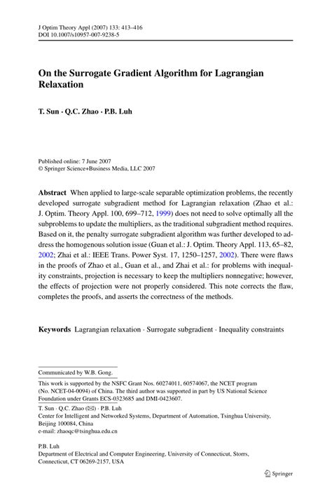 pdf on the surrogate gradient algorithm for lagrangian relaxation