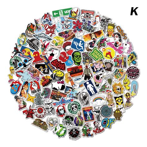 100 PCS Sticker Pack Stickers Decals Vinyls PVC For Etsy