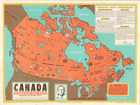 Canada Headline Focus Wall Map 6 Curtis Wright Maps