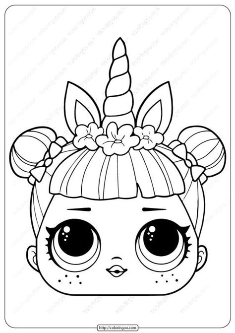 39 Coloriage poupée lol à imprimer ou à dessiner Unicorn coloring