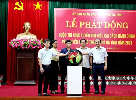 Thành phố Hà Tĩnh phát động Cuộc thi trực tuyến cải cách hành chính và