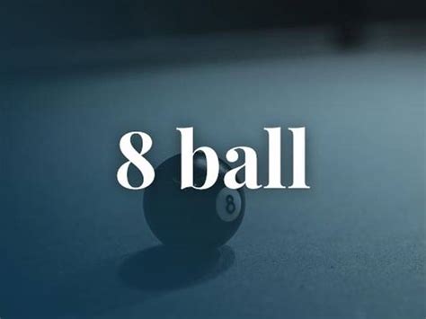 Qué significa 8 Ball Definición de argot de 8 Ball significado88