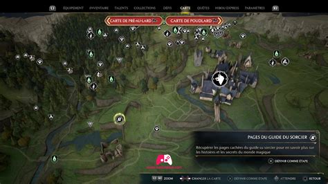 Hogwarts Legacy L Héritage de Poudlard Page du guide du sorcier de