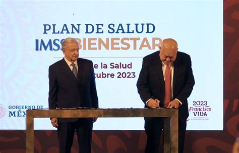 Firma BCS acuerdo de federalización del sistema IMSS Bienestar El