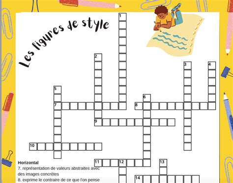 Mots croisés sur les figures de style Association Ludendo